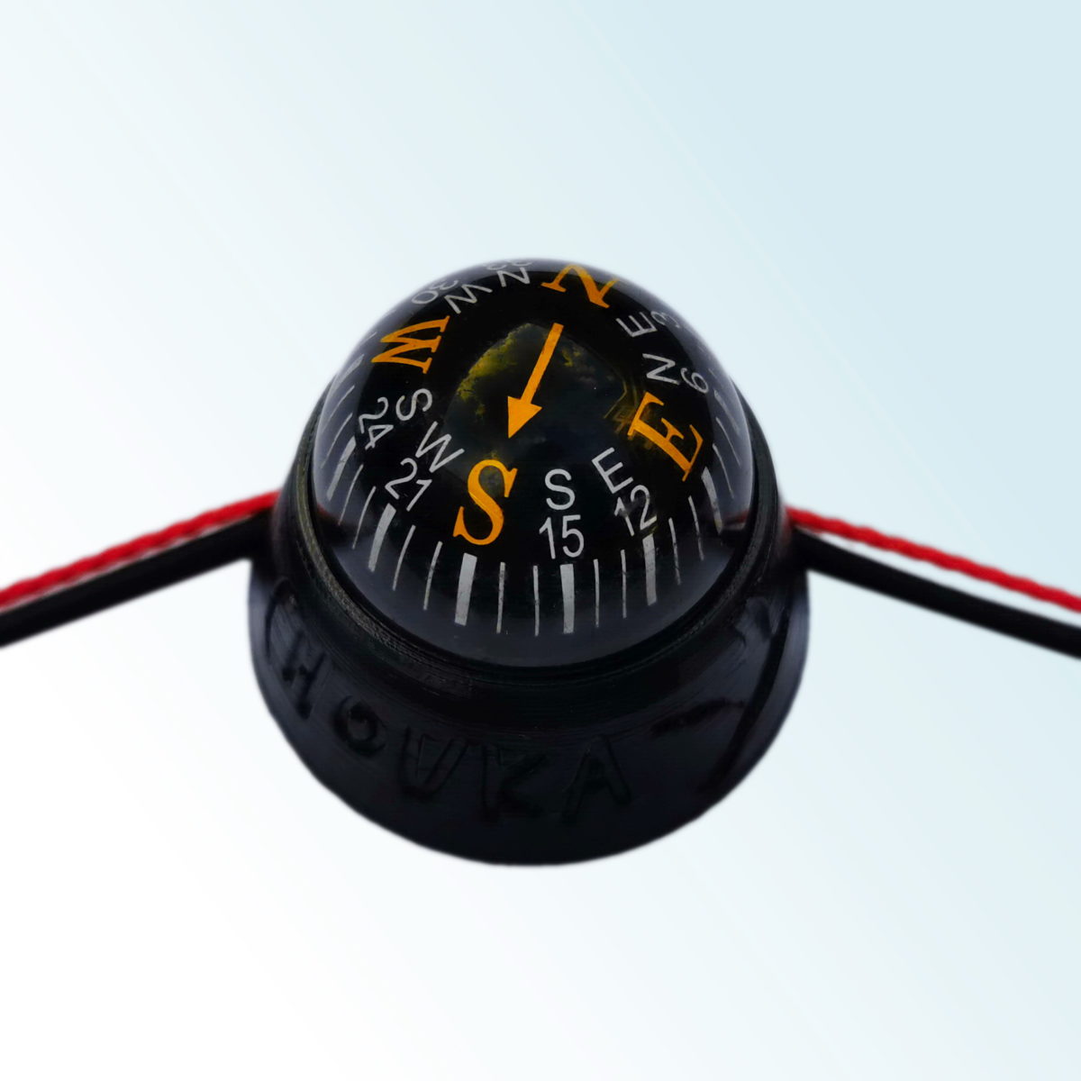 Compas boussole parapente Chouka facile à fixer (cockpit ou cuisse)