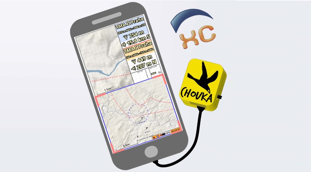 Chouka Smart connectable à XCtrack, un tout petit vario qui en fait un max