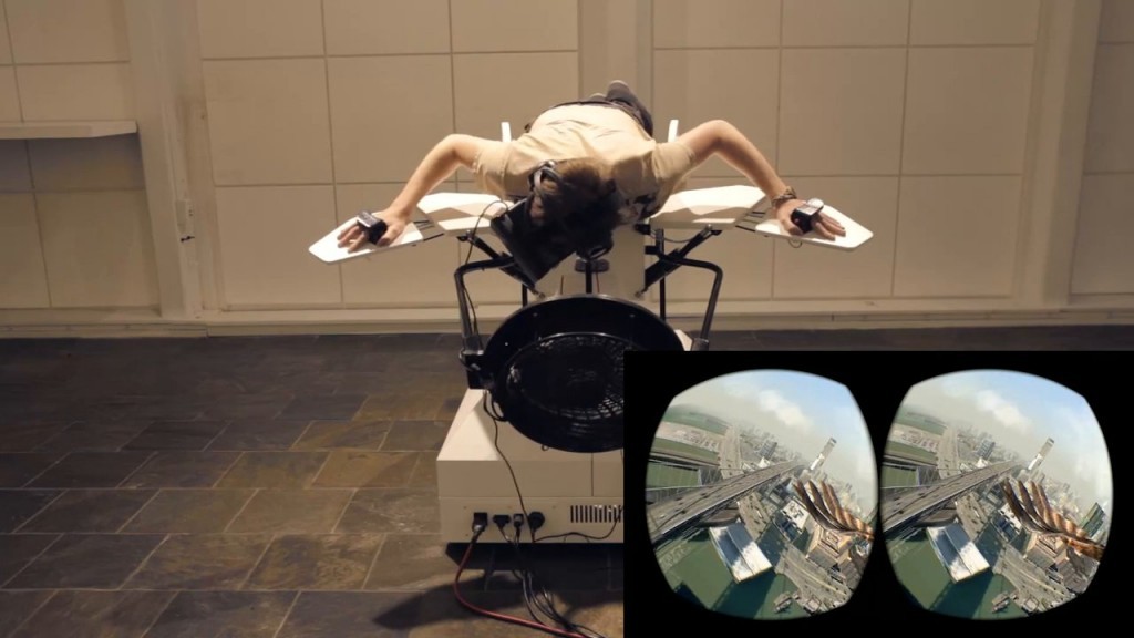 Birdly, la machine virtuelle à voler comme un oiseau