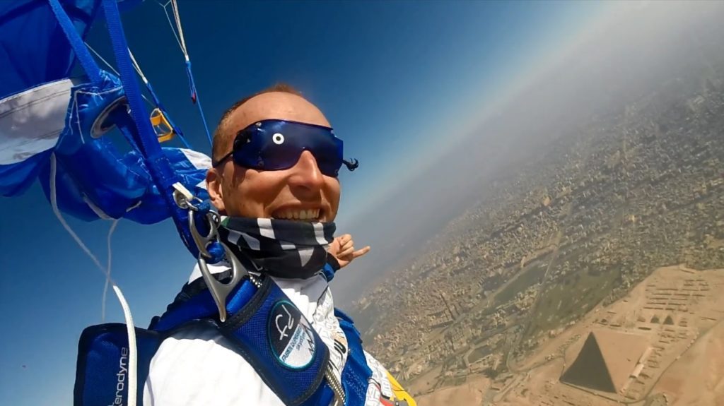 Skydive du Pharaon, saut en parachute au dessus des pyramides d'Egypte